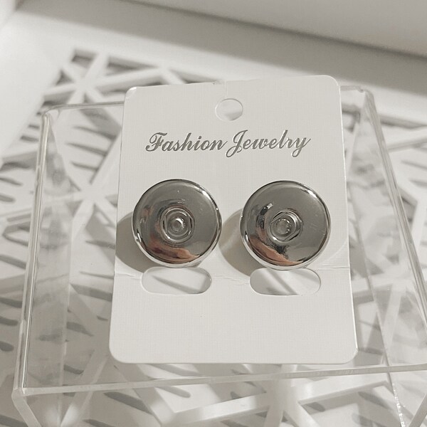 Snap Button Earrings - Etsy