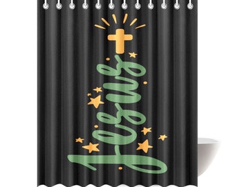 Jesus Shower Curtain - Etsy