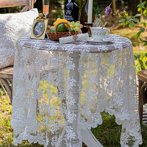 Lace Tablecloth - Etsy