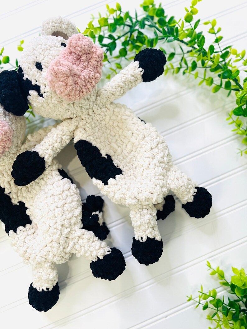 Crochet Cow Snuggler Millie the Cow Cow Stuffie Gift for - Etsy
