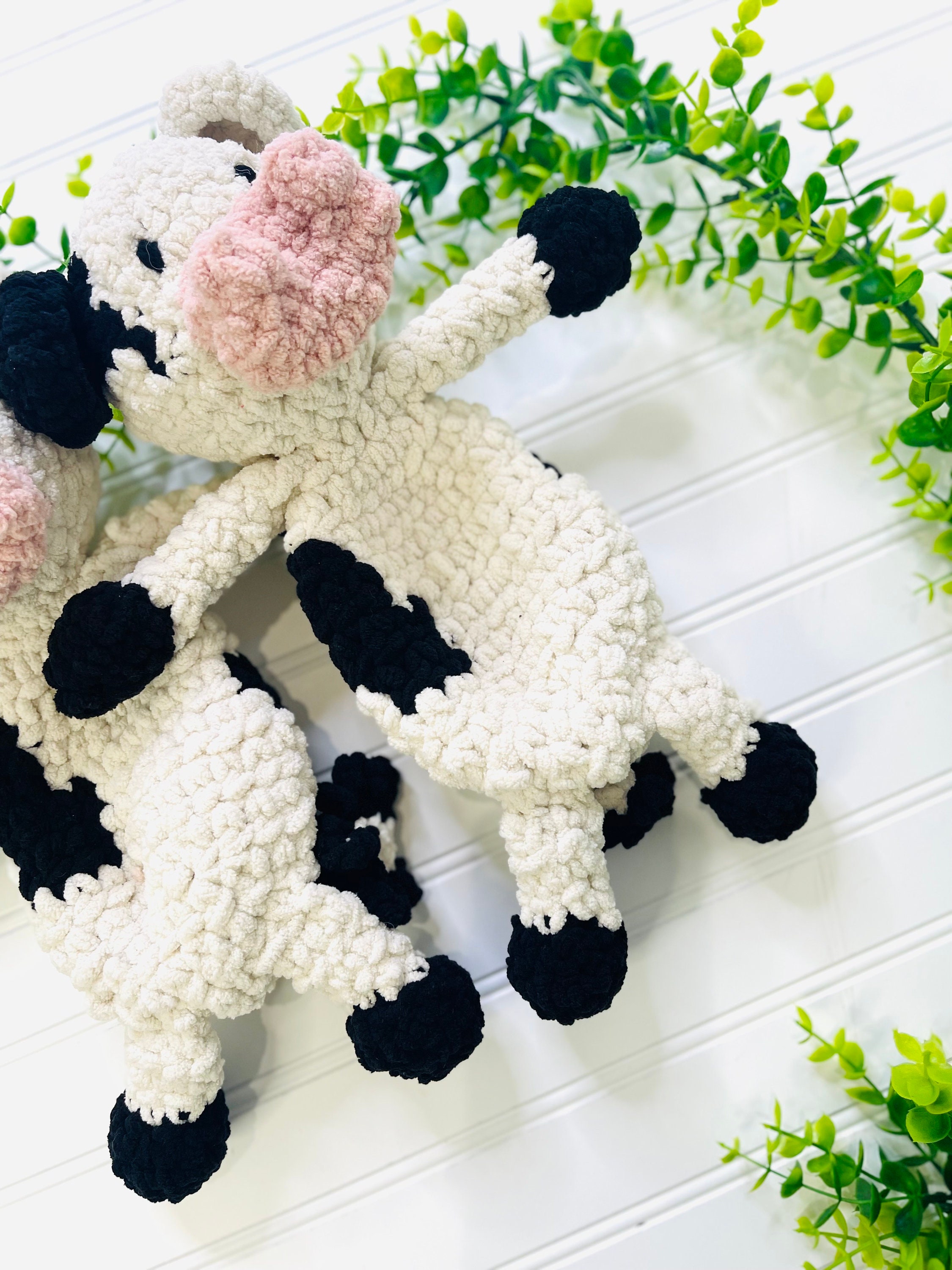 Crochet Cow Snuggler Millie the Cow Cow Stuffie Gift for - Etsy