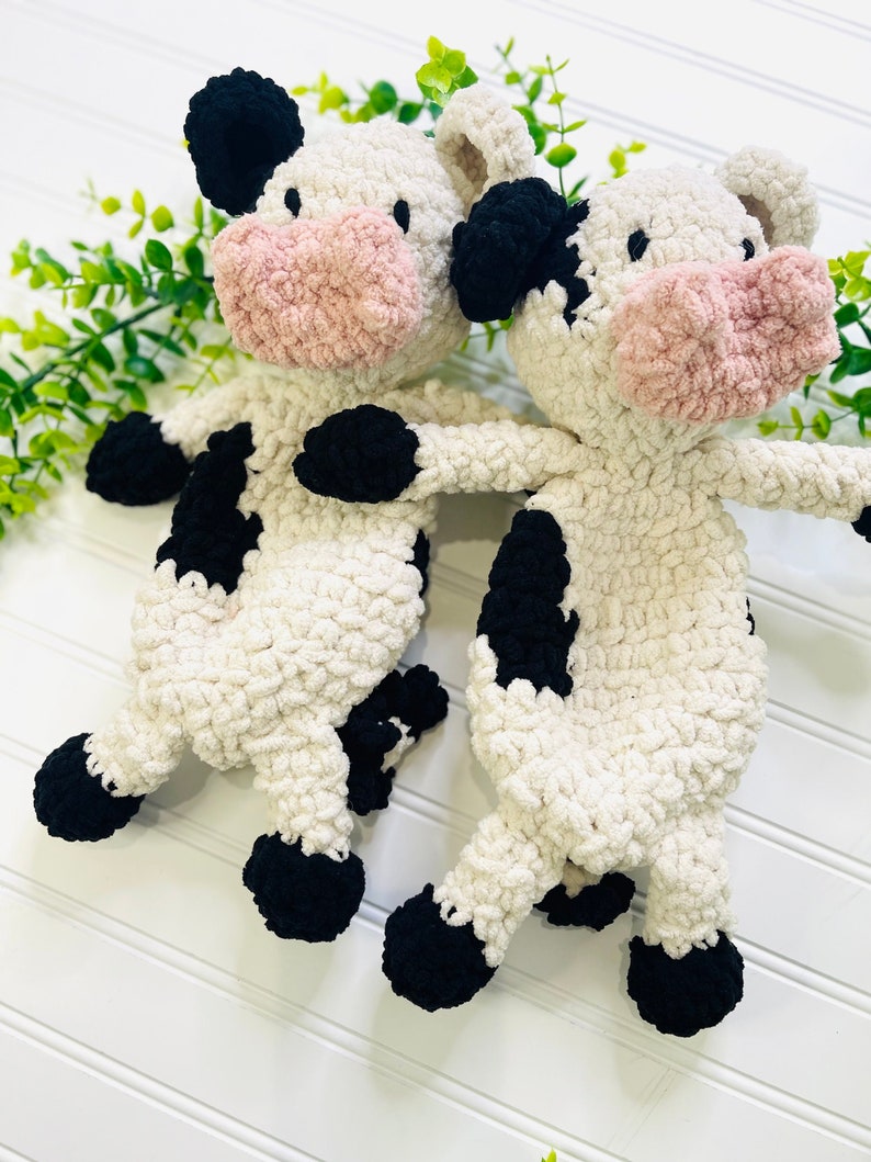 Crochet Cow Snuggler Millie the Cow Cow Stuffie Gift for - Etsy