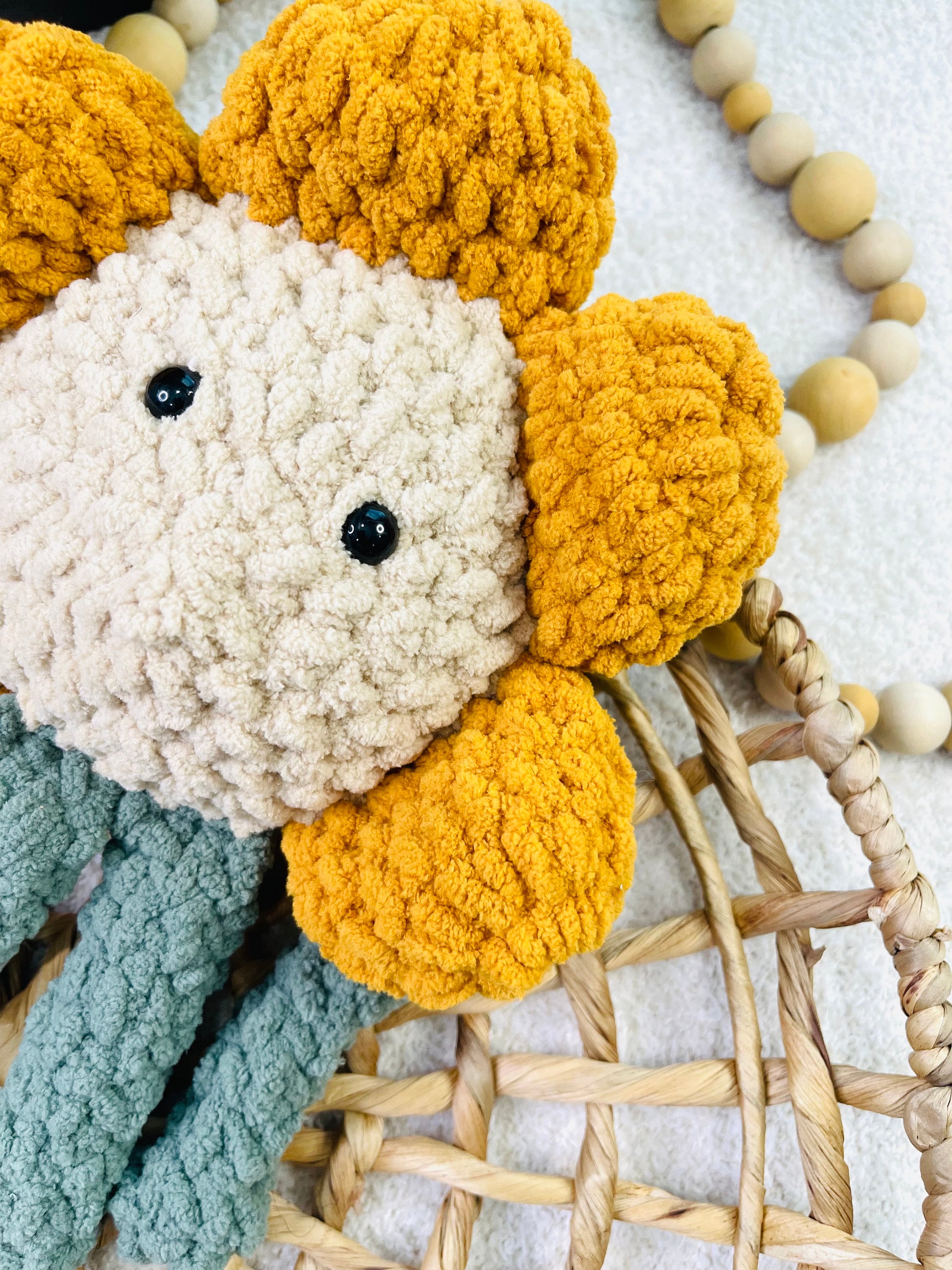 Groovy Flower, Flower Plushie, Gift for Flower Lovers, Boho Toddler ...