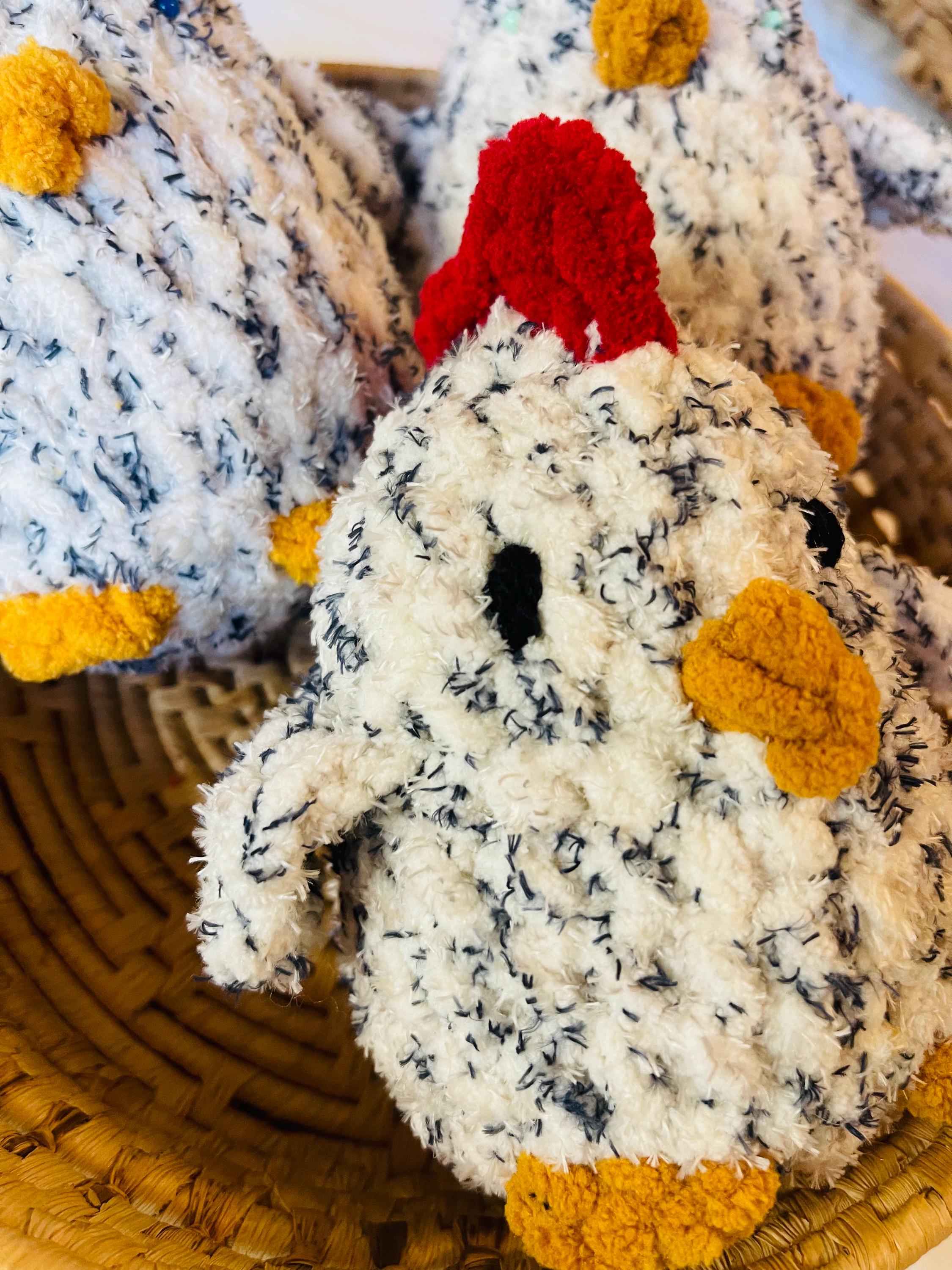 Crochet Chicken Chubby: Soft Tweed Snuggle Companion - Etsy