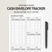 Cash Envelope Tracker Printable, Cash Envelopes, Cash Budget Tracker ...