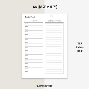Printable 24 Hour Daily Planner Template, Time Planner, Organize Your ...