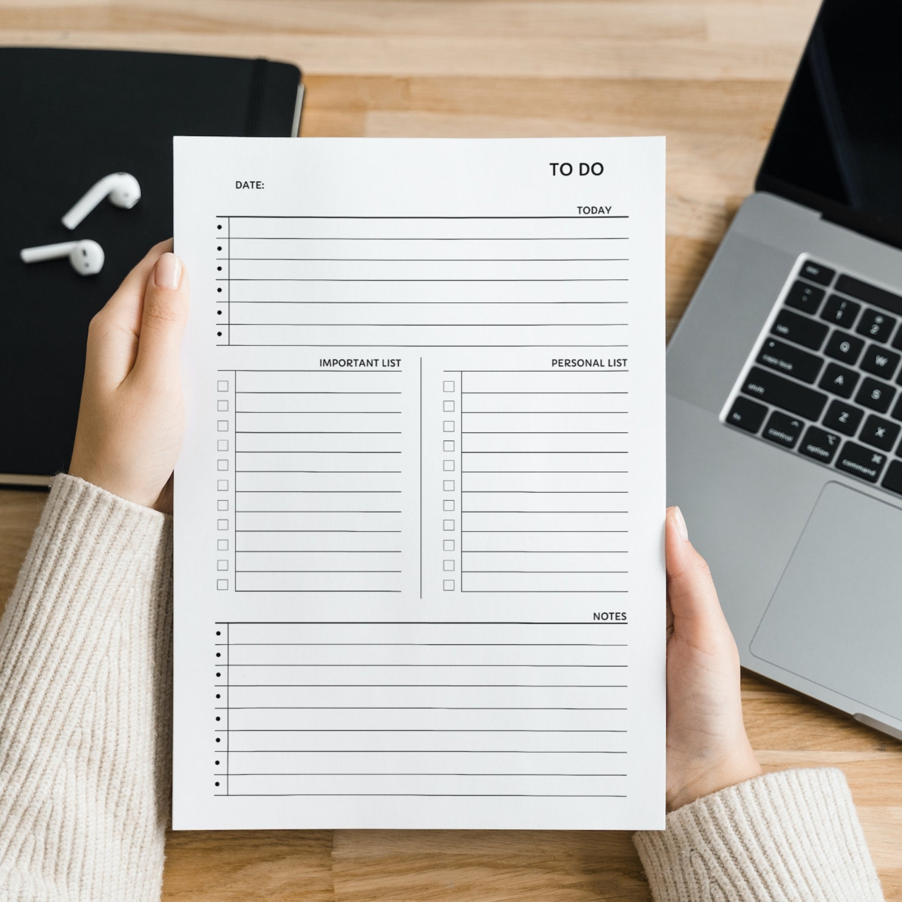 To Do List Printable, Minimalist to Do List Routine Simple Tasks List ...