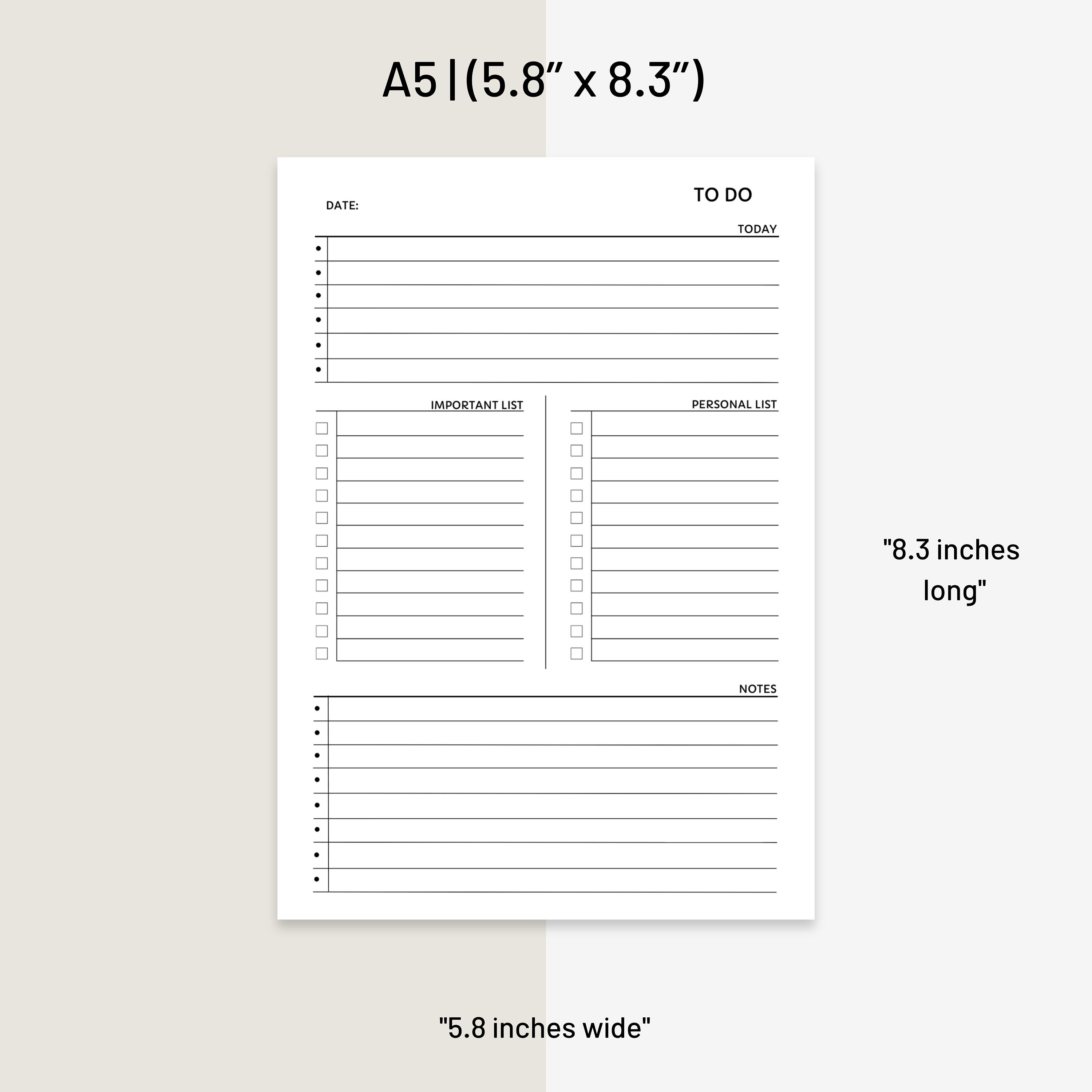 To Do List Printable, Minimalist to Do List Routine Simple Tasks List ...