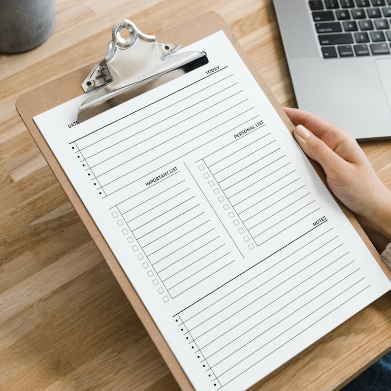 To Do List Printable, Minimalist to Do List Routine Simple Tasks List ...