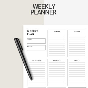 Printable Weekly Planner PDF | Task Lists, Notes, & Goals | Printable ...