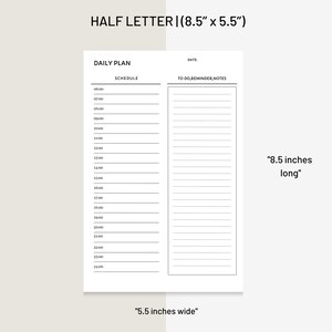 Printable 24 Hour Daily Planner Template, Time Planner, Organize Your ...