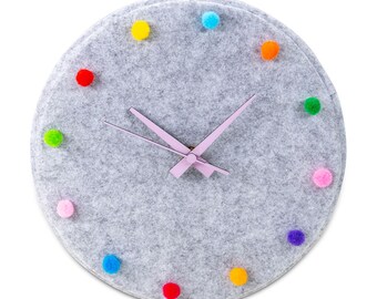 Felt Clock - Etsy