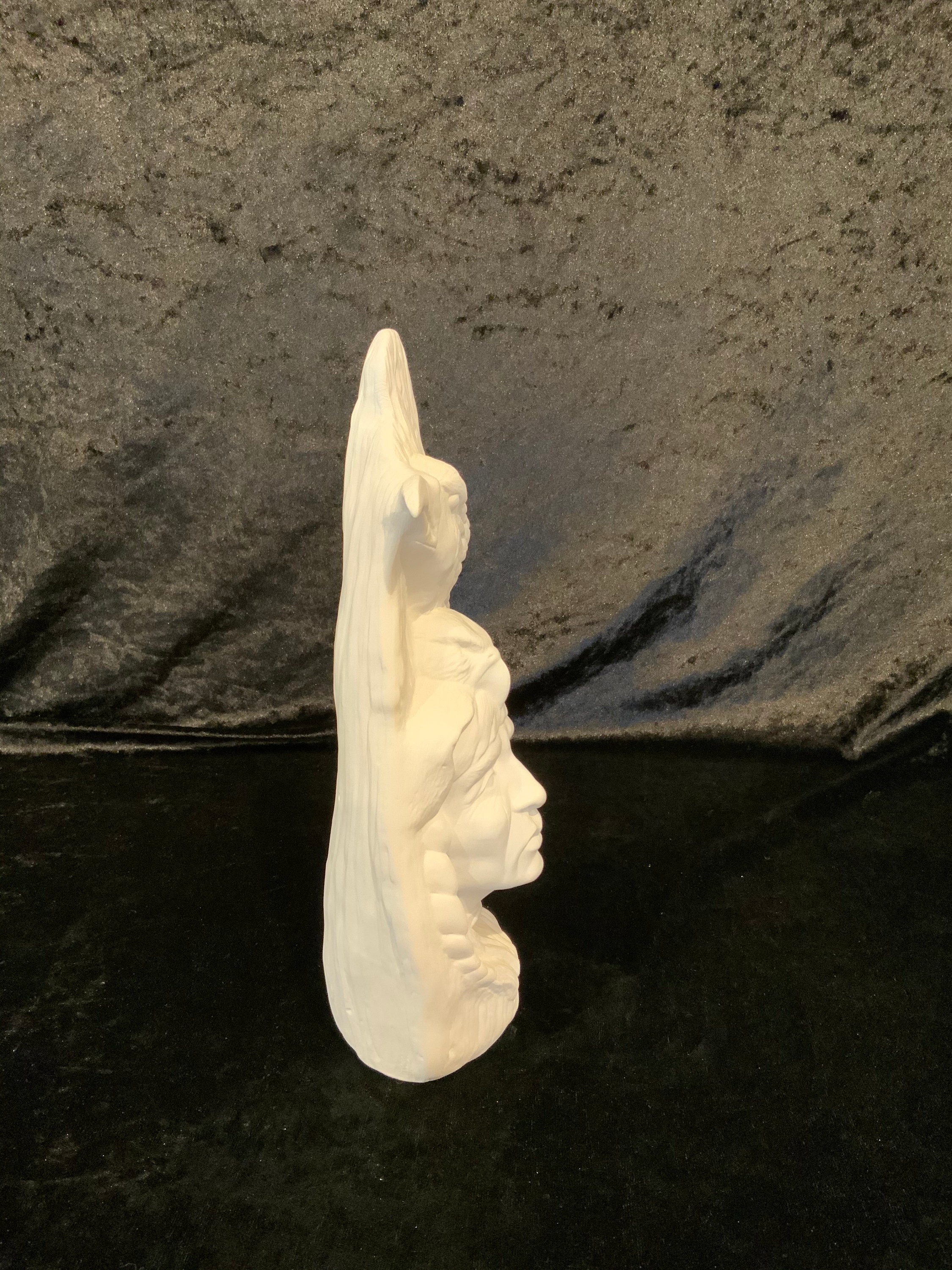 Ready to Paint Native American Ceramic Bisque, Kimple Mold 2206 Eagle ...