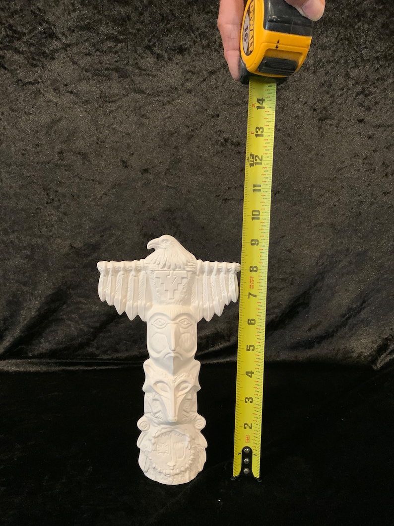 Native American Totem Pole Ceramic Bisque, Kimple Mold 2315 Totem Pole ...