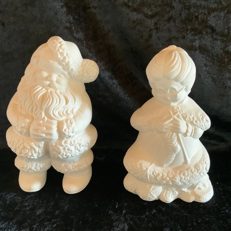 Ceramic Bisque Santa - Etsy