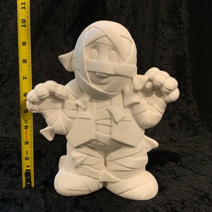 Ceramic Bisque Halloween Mummy Junior, Ready to Paint, Clay Magic Mold ...