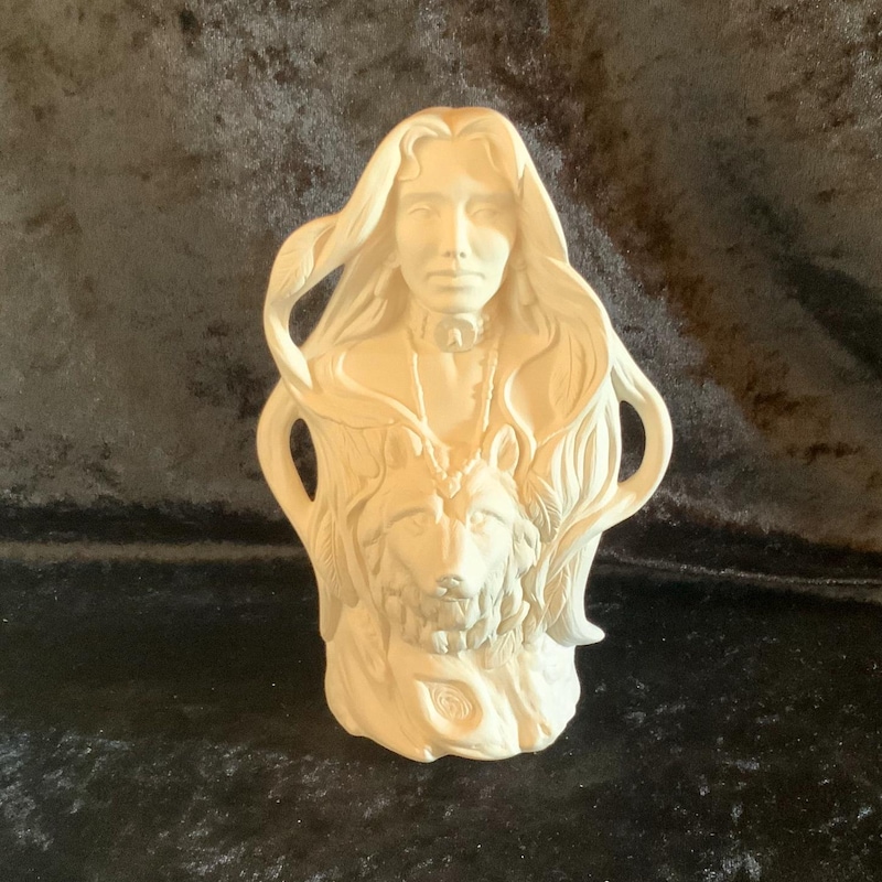 Native Wolf Ceramic/ - Etsy