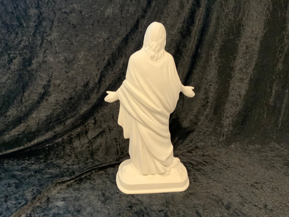 Ceramic Bisque Jesus Statue, Christian Ceramics, Jesus Christ ...