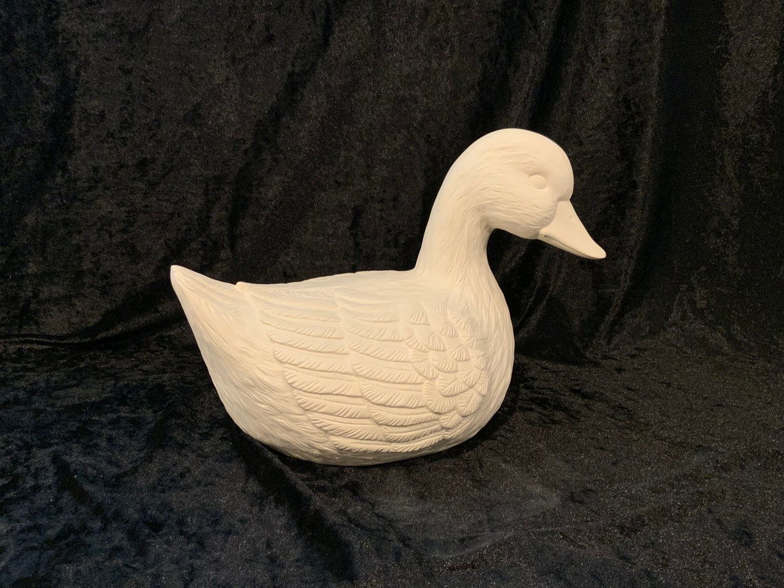 Ceramic Duck, Duck Ceramic Bisque, Farmhouse Ceramics, Spring Ceramics ...