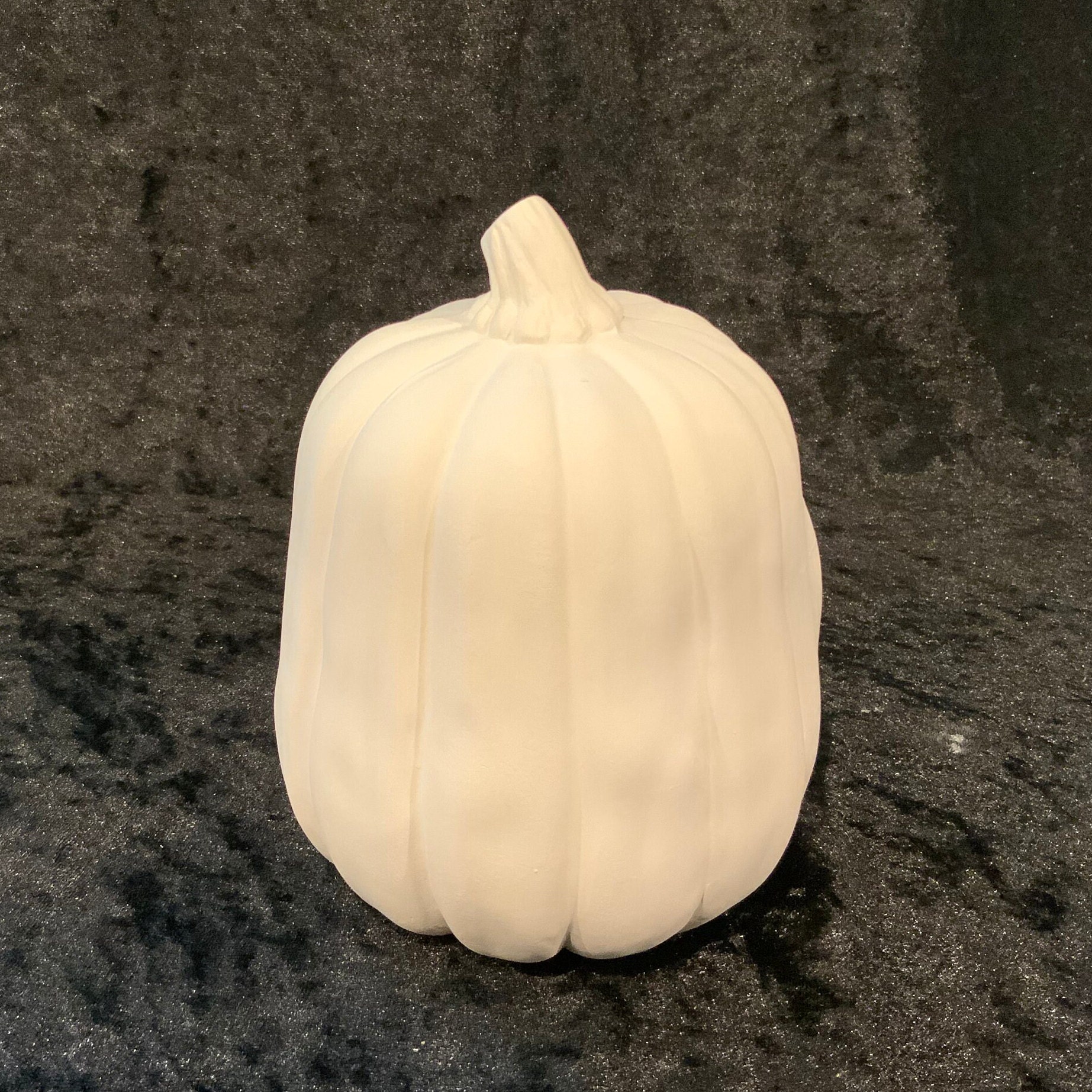 Ceramic Bisque Small Happy Face Pumpkin, Scioto Mold 1728, Halloween ...