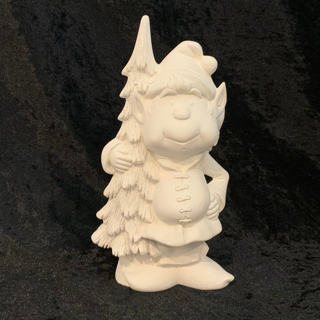 Elf Ceramic Bisque, Clay Magic Jingle Elf Ceramic, Bisque, Mold Number ...