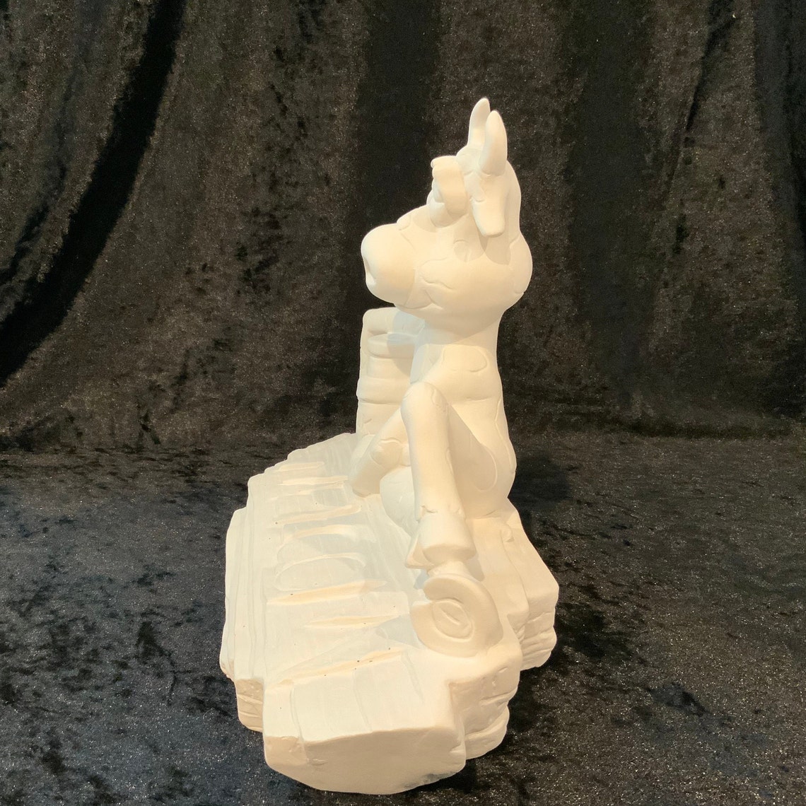Cow Welcome Ceramic Bisque, Ceramic Cow With Welcome Sign, Spring ...