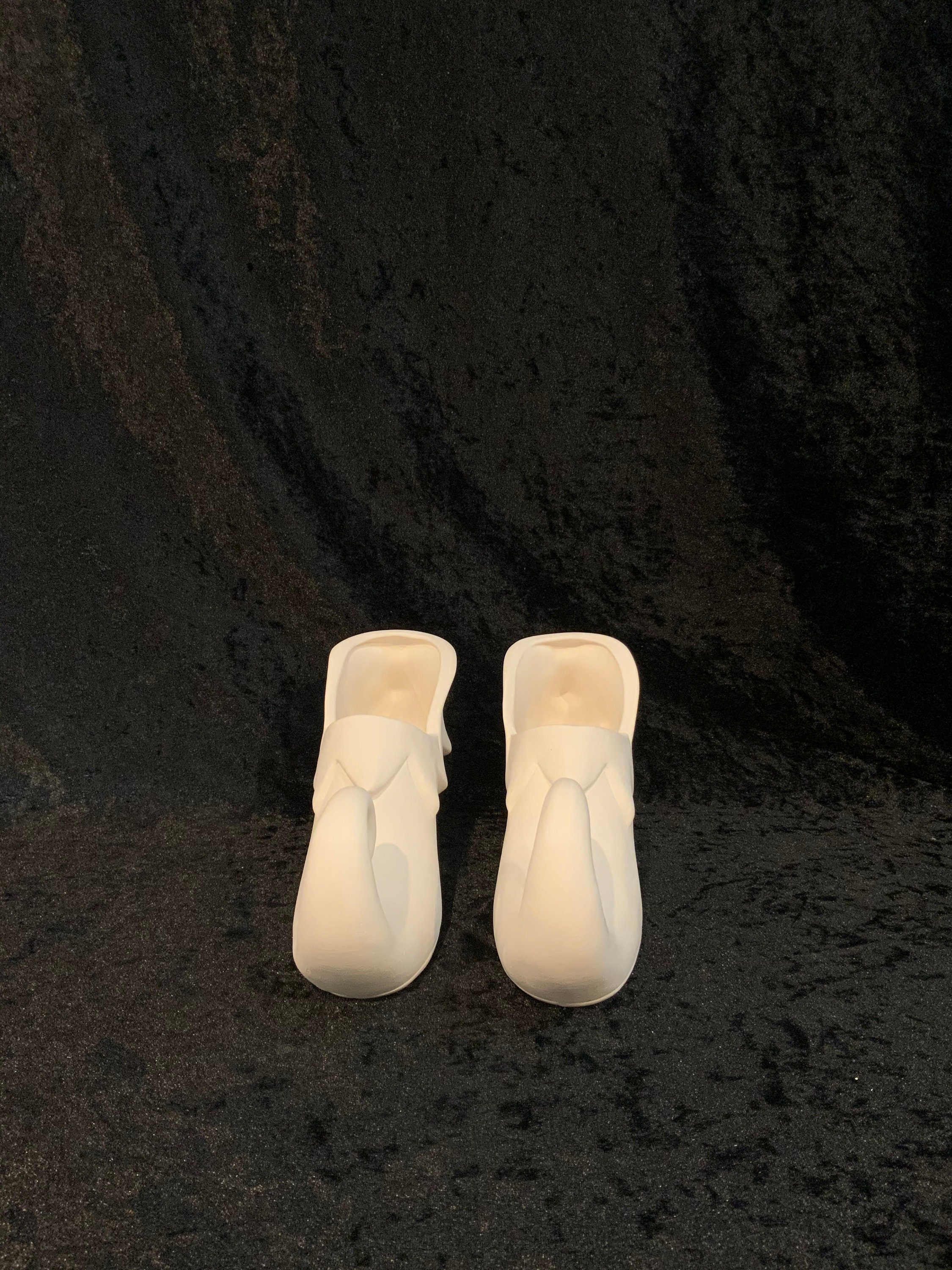Ceramic Elf Shoes, Clay Magic Elf Shoes Ceramic Bisque, Right and Left ...