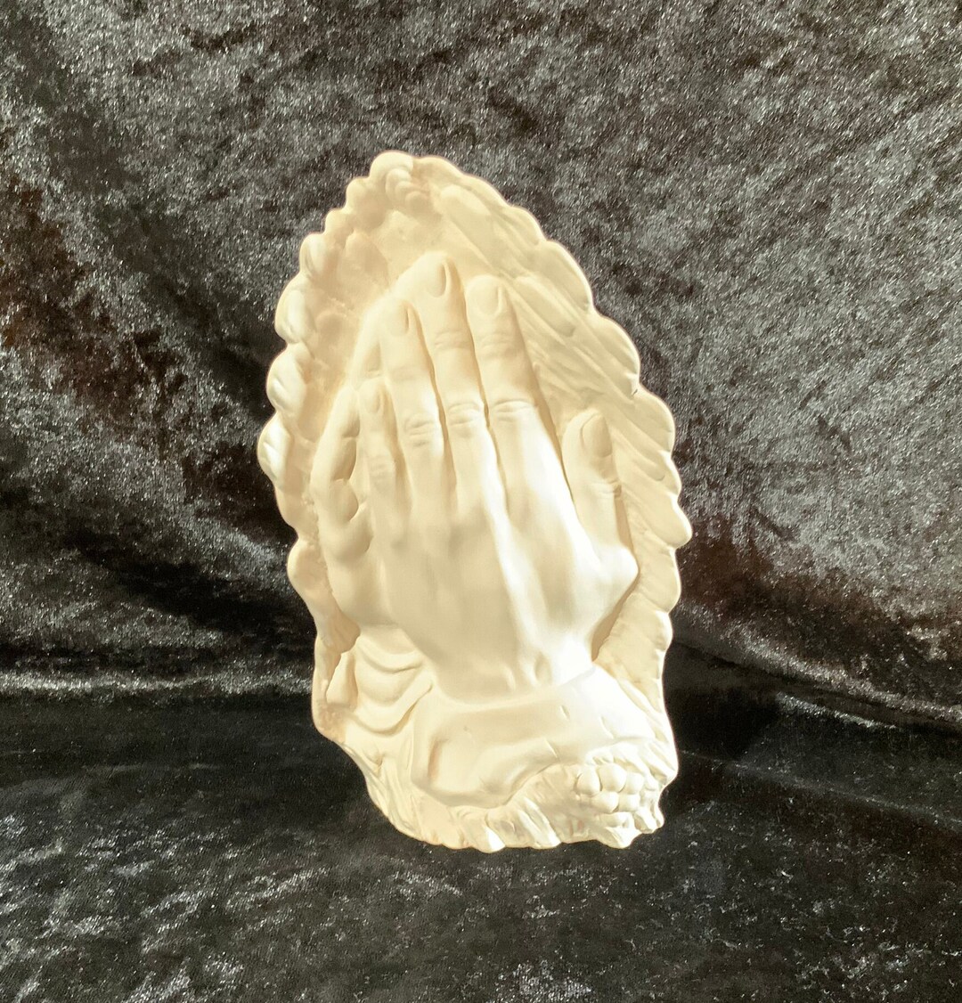 Praying Hands Ceramic Bisque, Christian Ceramics, Ready to Paint - Etsy