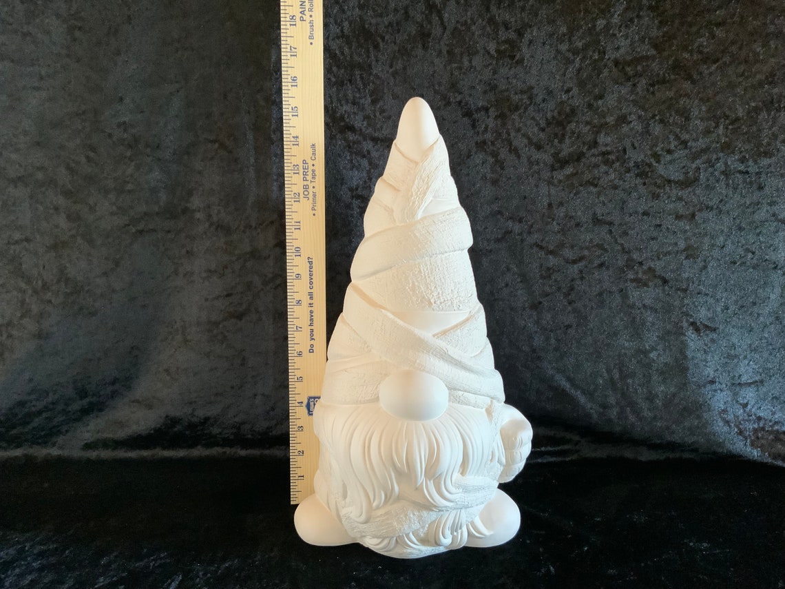 Clay Magic Mummy Gnome Ceramic Bisque, Halloween Ceramics to Paint ...