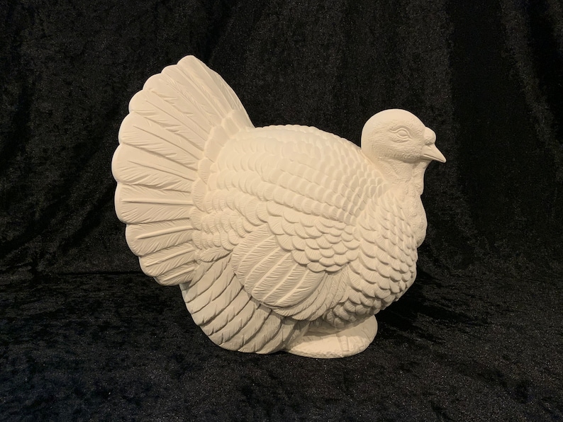 Ceramic Turkey, Large Ceramic Bisque Turkey, Fall Ceramics ...