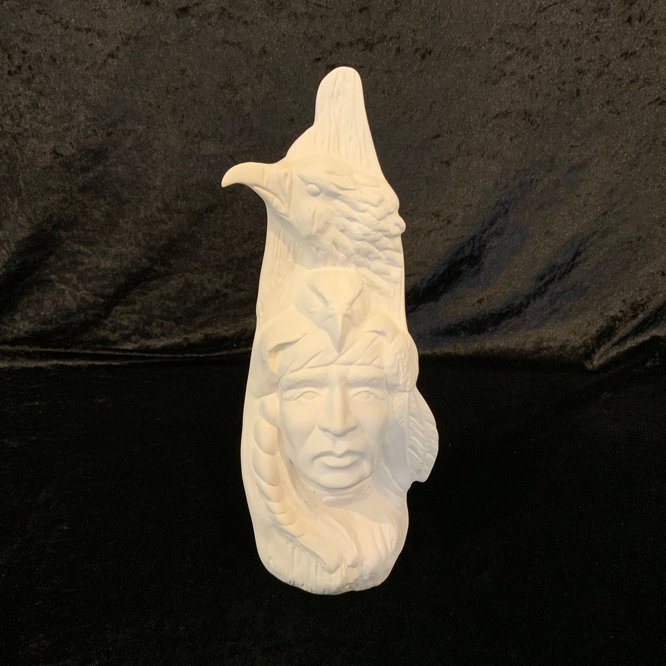 Ready to Paint Native American Ceramic Bisque, Kimple Mold 2206 Eagle ...