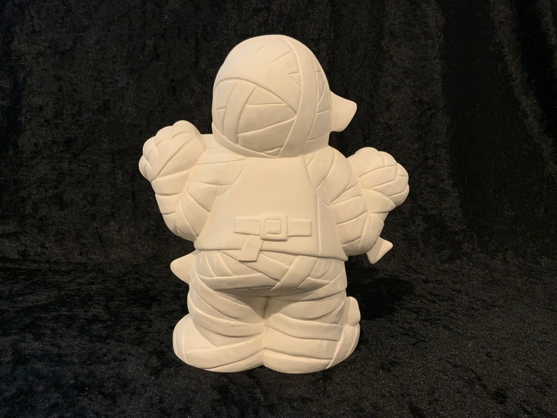 Ceramic Bisque Halloween Mummy Junior, Ready to Paint, Clay Magic Mold ...