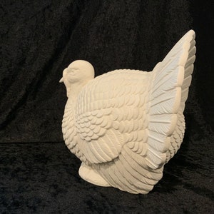Ceramic Turkey, Large Ceramic Bisque Turkey, Fall Ceramics ...