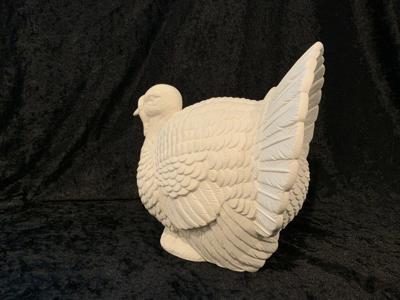 Ceramic Turkey, Large Ceramic Bisque Turkey, Fall Ceramics ...
