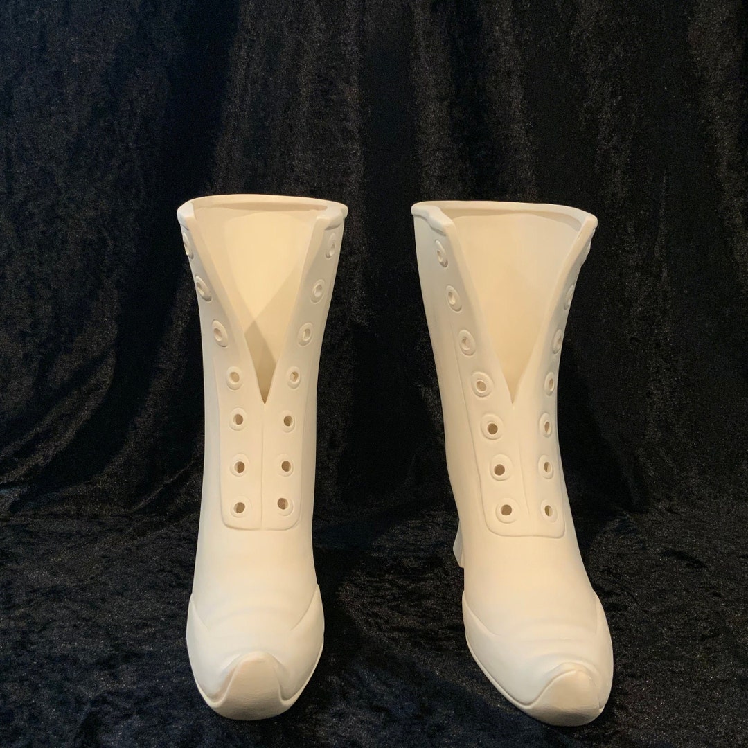 Witch Boots in Ready to Paint Ceramic Bisque, Decorative Witch Boots ...