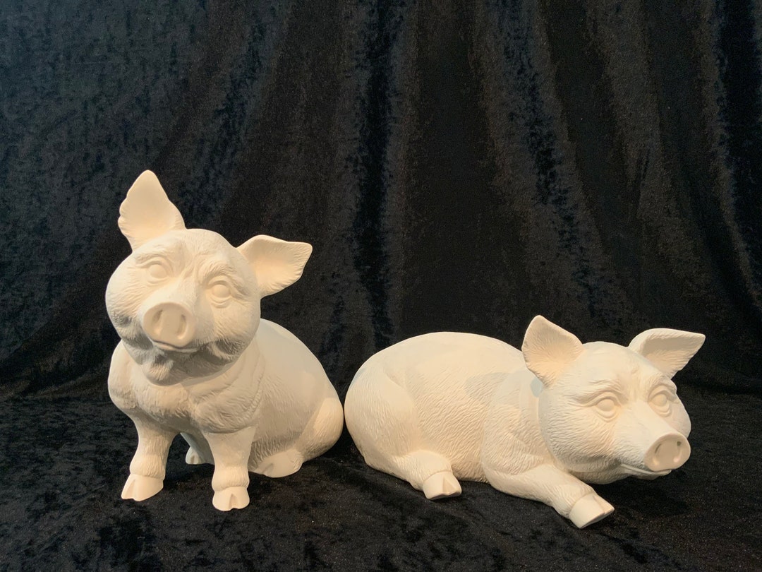 Ceramic Pigs, Farmhouse Ceramics, Pig Ceramics - Etsy