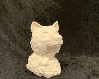 Ceramic Wolf Head - Etsy