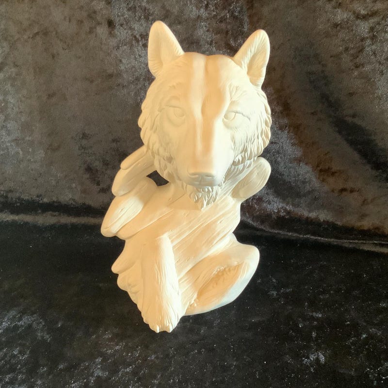 Ceramic Wolf Head - Etsy