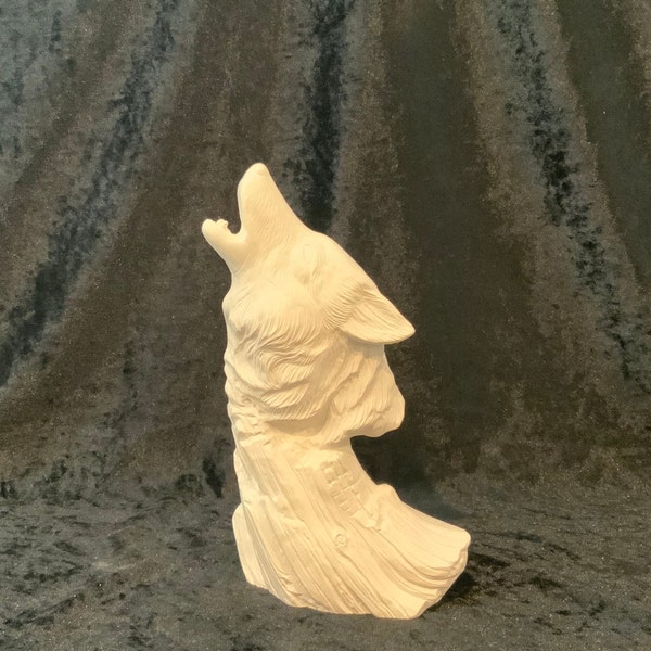 Ceramic Wolf Head - Etsy