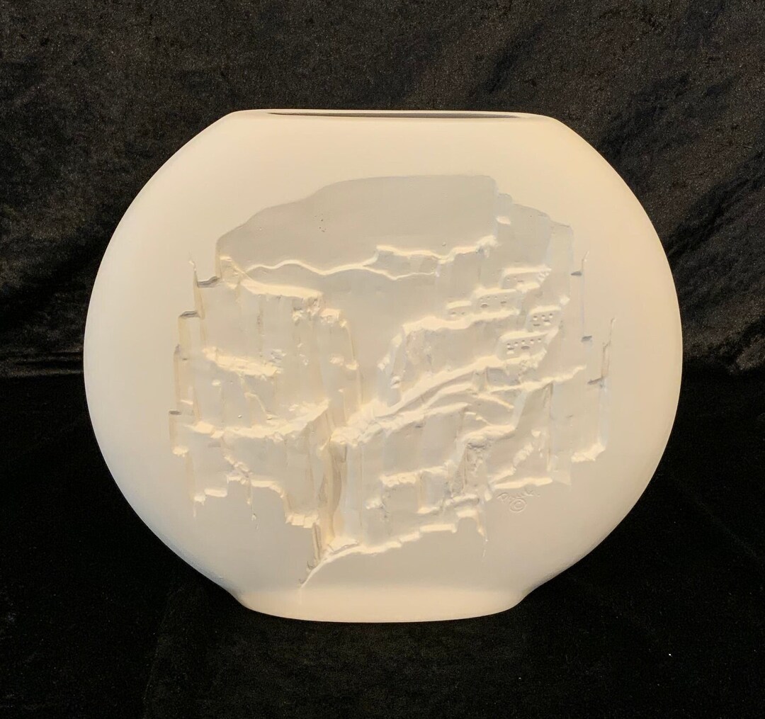 Native American Ceramic Bisque Vase, Crest Mold 1148 Cliff Dwellers ...
