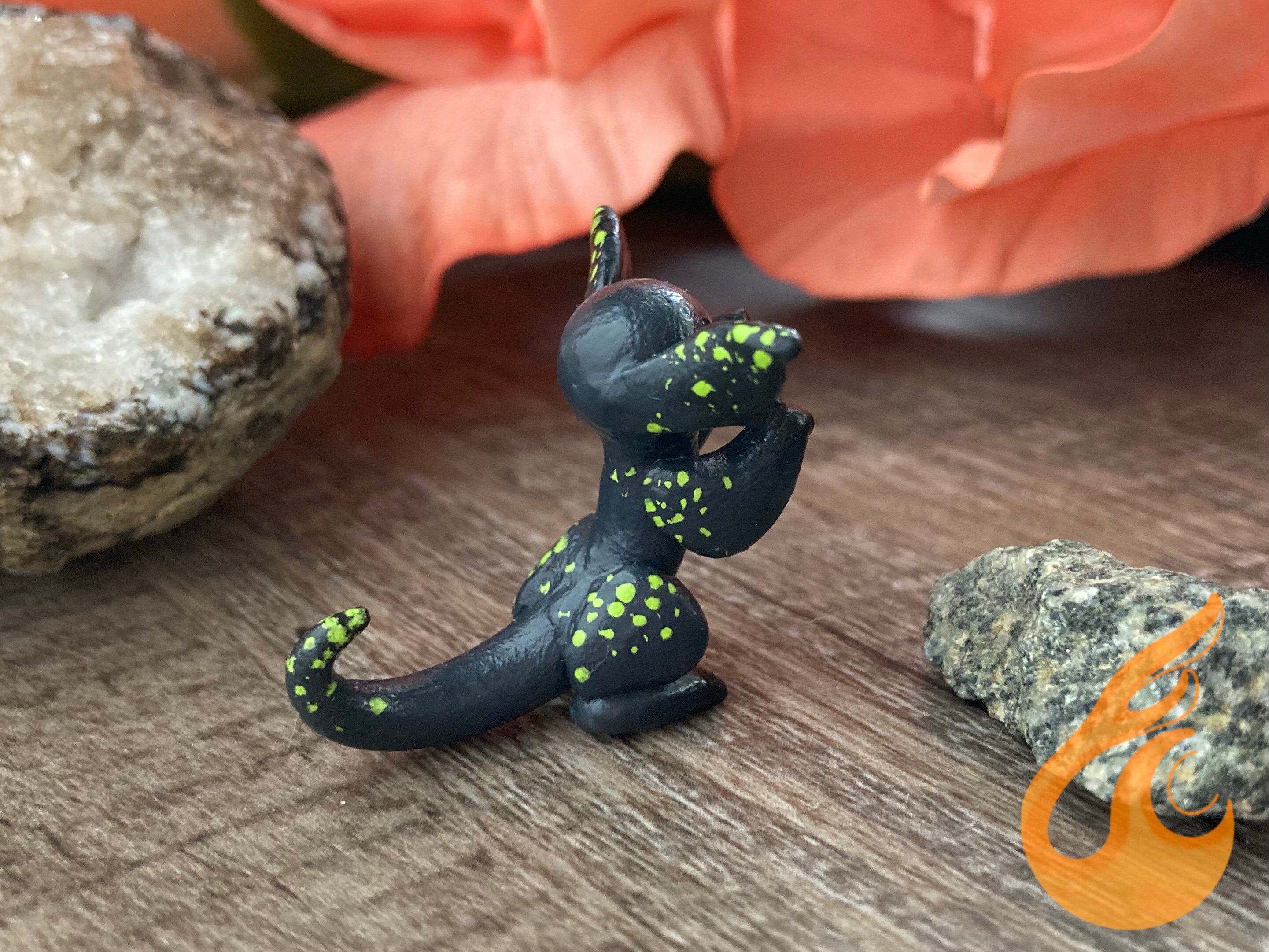 PERIDOT, Birthstone Dragon, OOAK Dragon, Clay Baby Dragon, Handmade ...