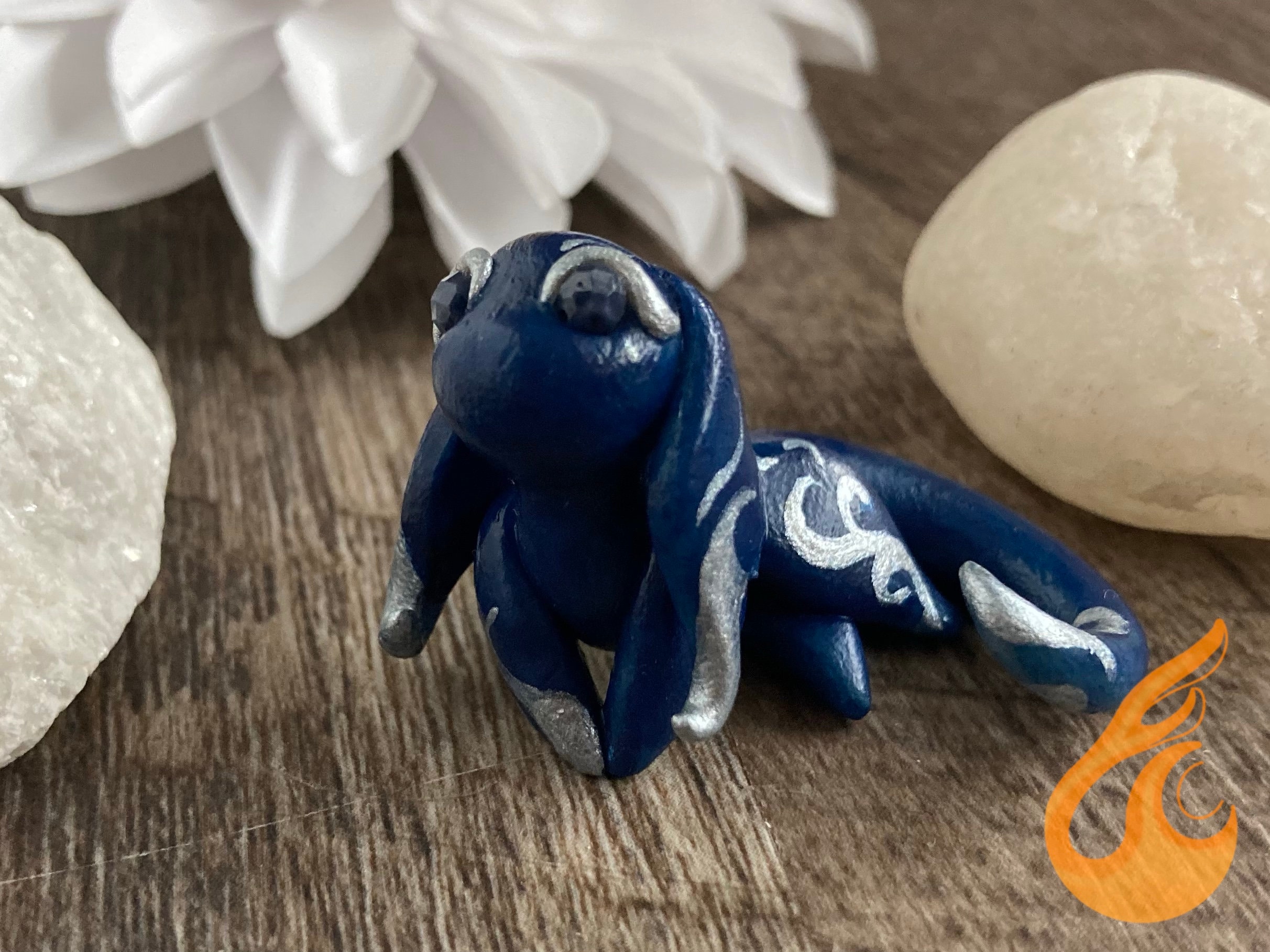 SAPPHIRE, Birthstone Dragon, OOAK Dragon, September Birthstone, Clay ...