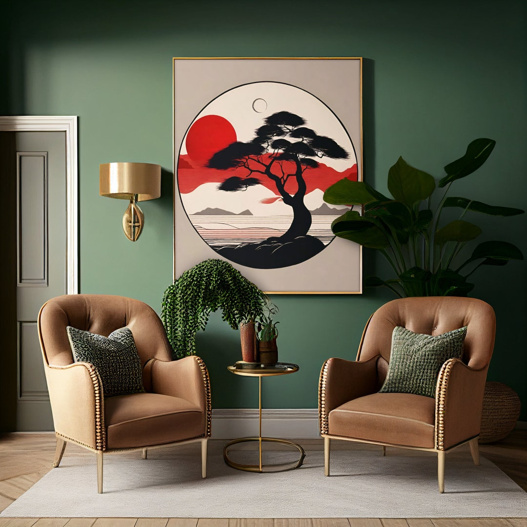Japandi Wall Art Wall Decor Traditional Japanese Inspired Wall Art ...