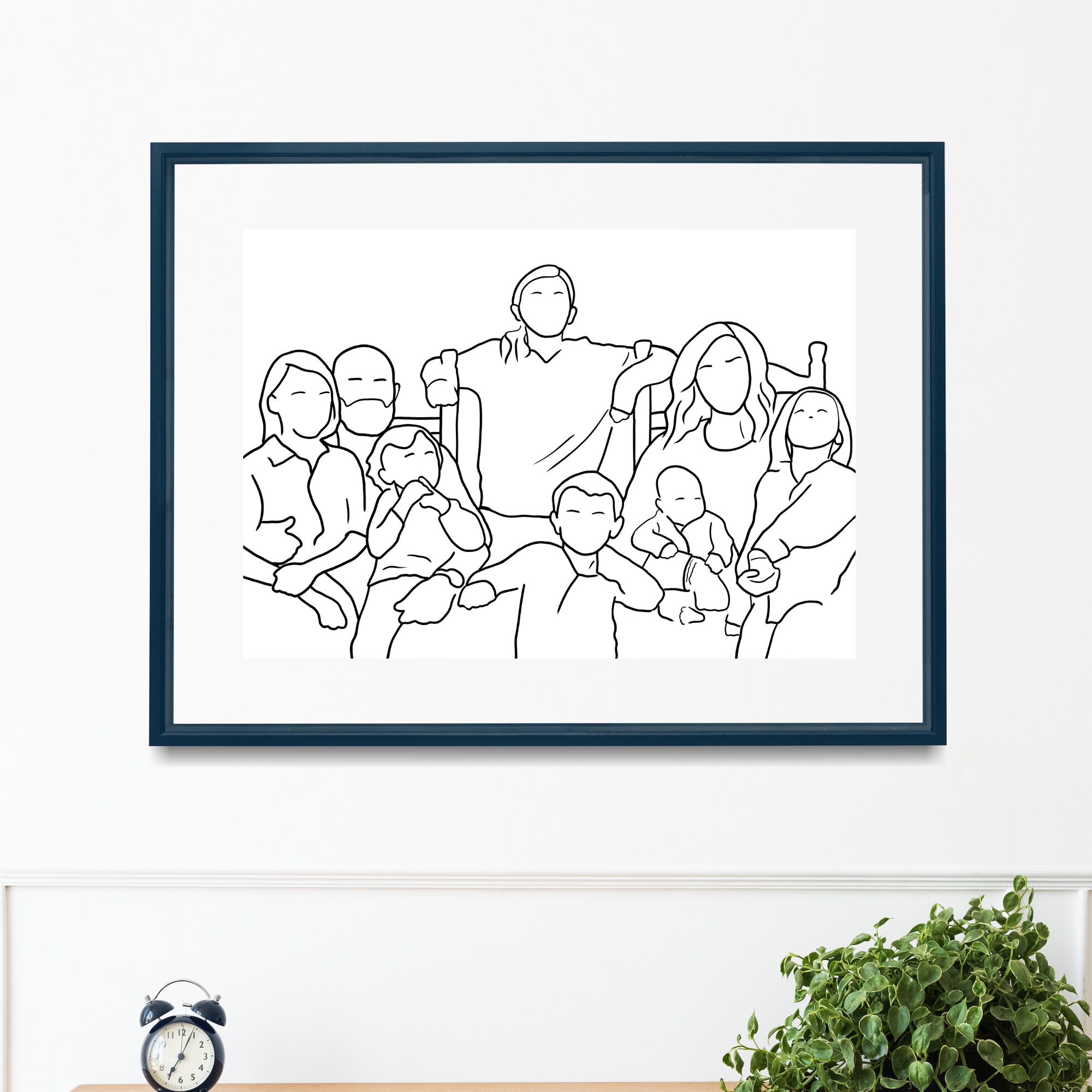 Personalized Line Drawing From Photo Hand-drawn Wedding - Etsy