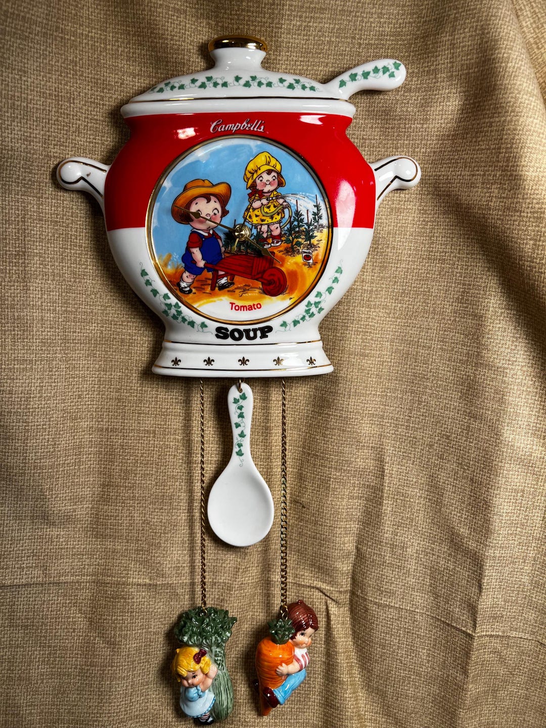 Campbell’s Soup Porcelain Clock - Etsy