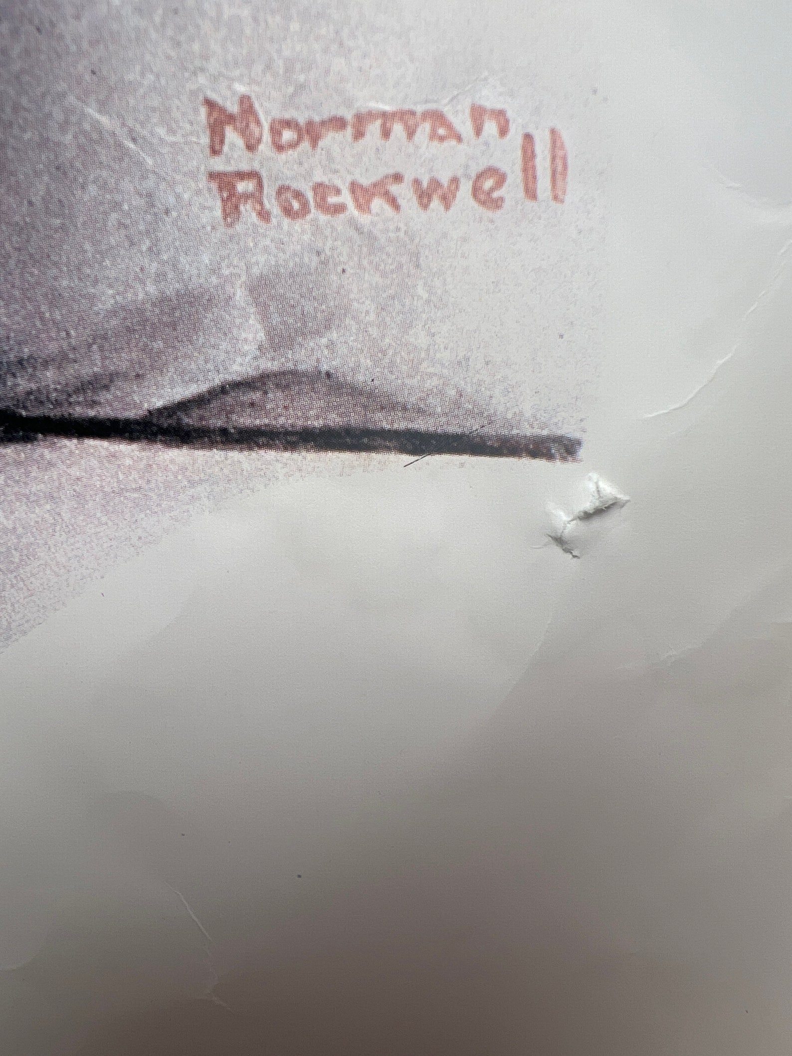 Norman Rockwell Double Sided Post Cover/ Photo Shoot and Boys Swimming ...