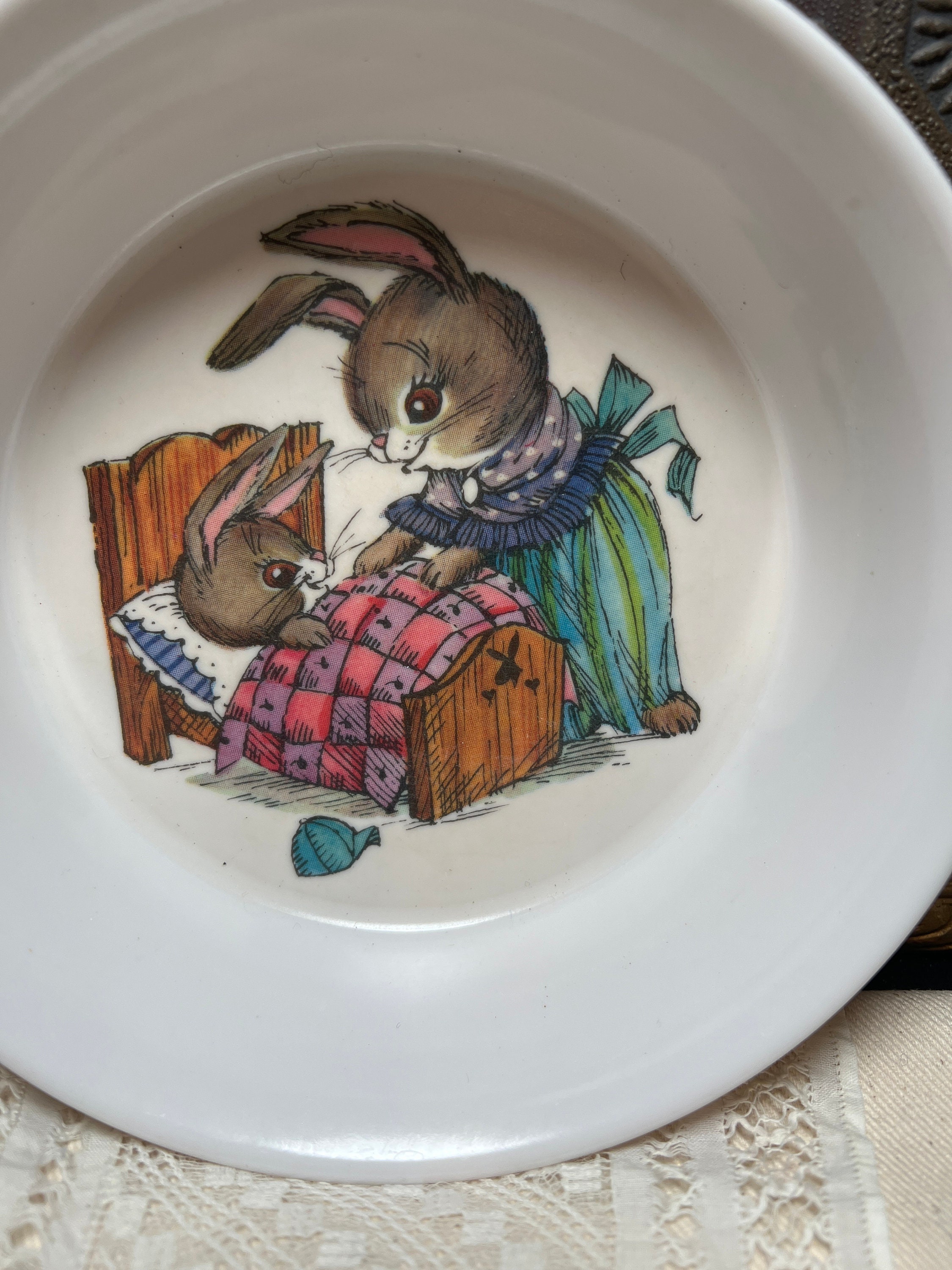 Vintage Oneida Melamine Peter Rabbit Toddler Bowl - Etsy