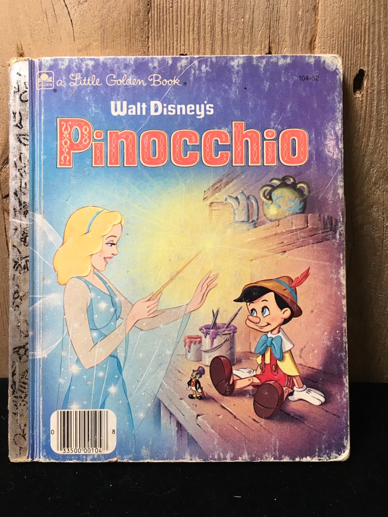 Little Golden Book Walt Disney’s Pinocchio 1948 - Etsy