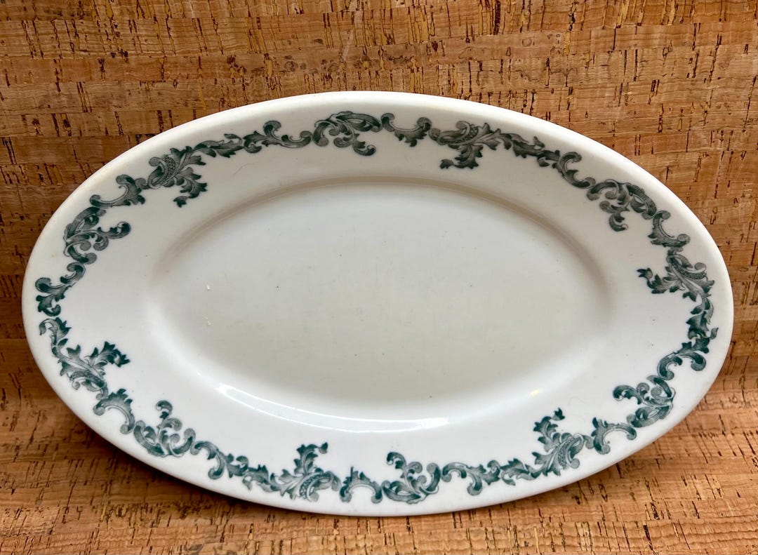 Vintage Ironstone Transferware Platter, Greenwood China - Etsy