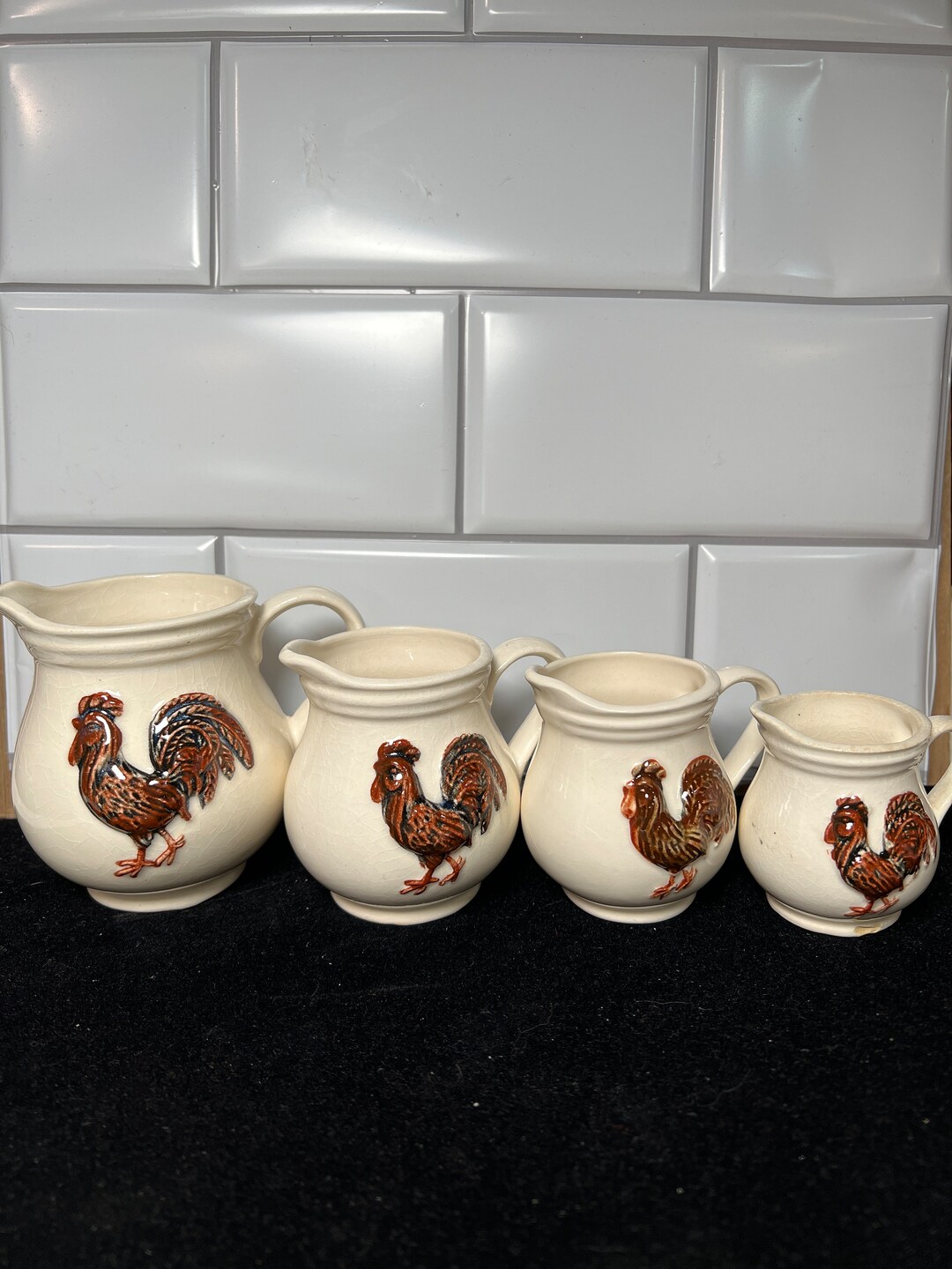 V.G. Rooster Measuring Pitchers - Etsy
